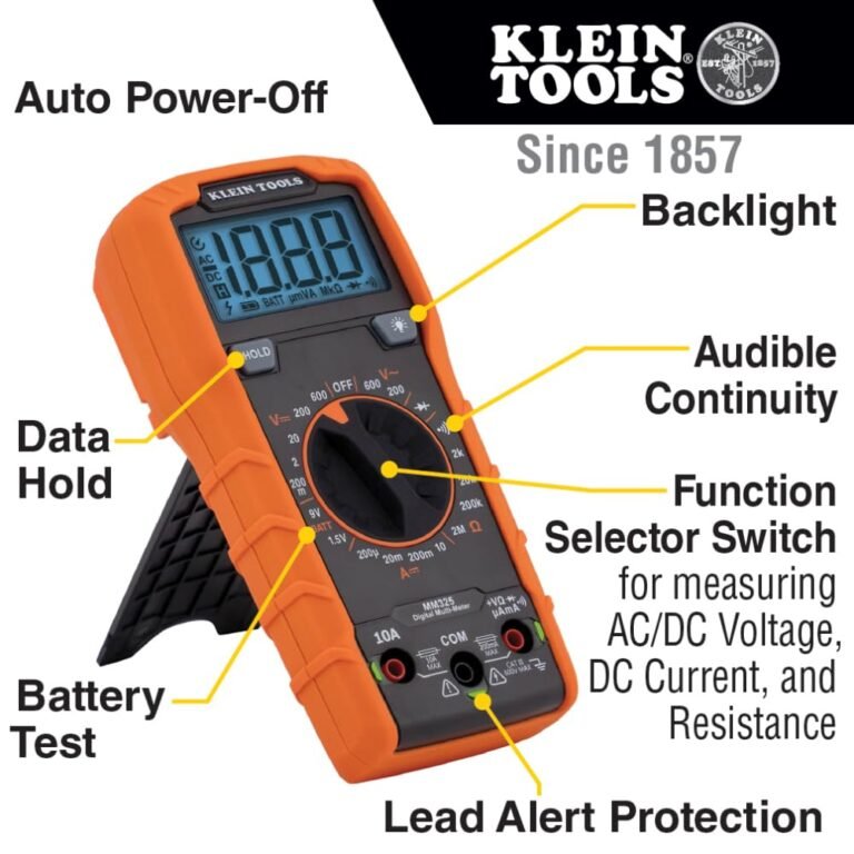 Klein Tools MM325 Multimeter Review Reveals Durable, Accurate ...